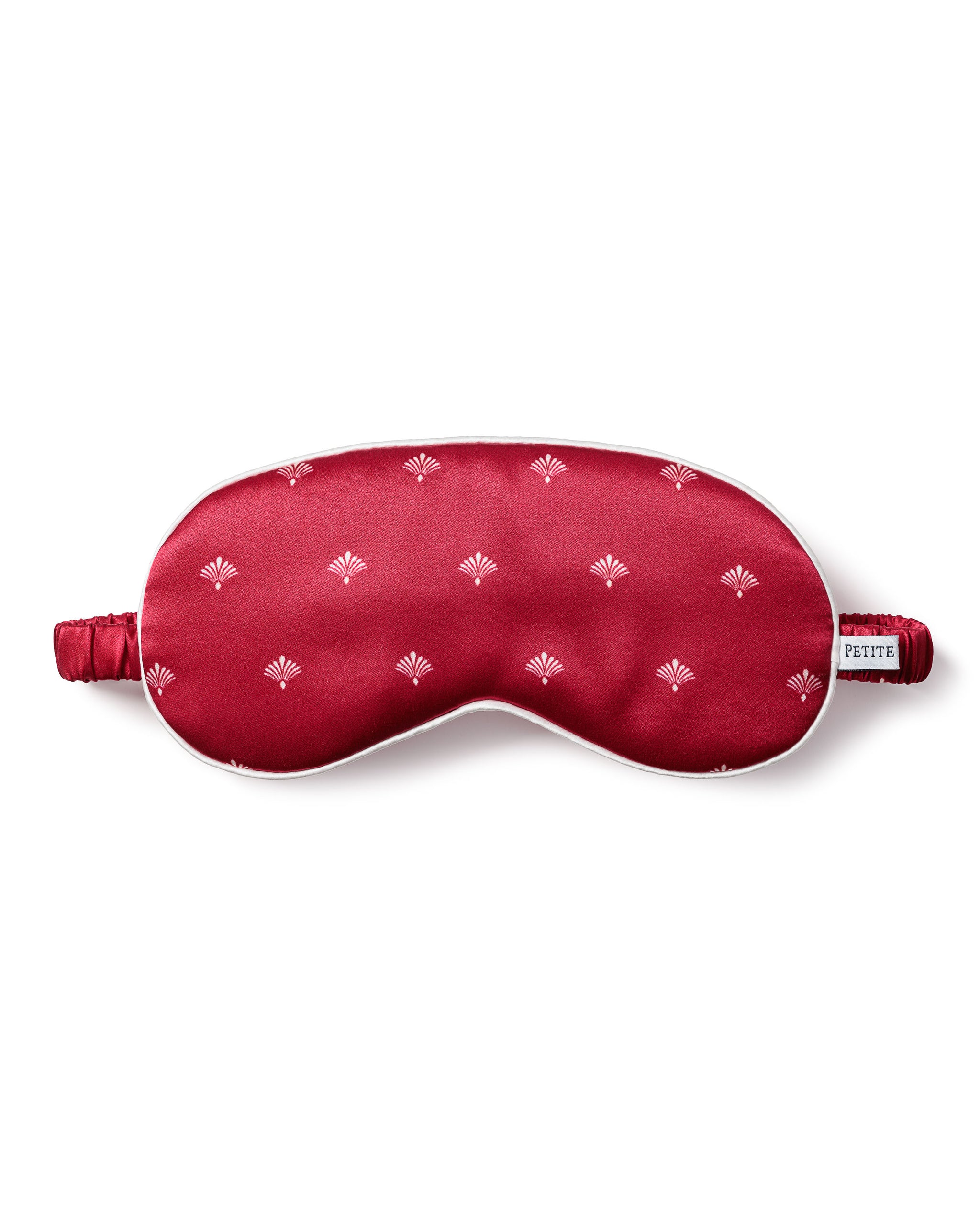 Adults Silk Sleep Mask In Crimson Art Nouveau