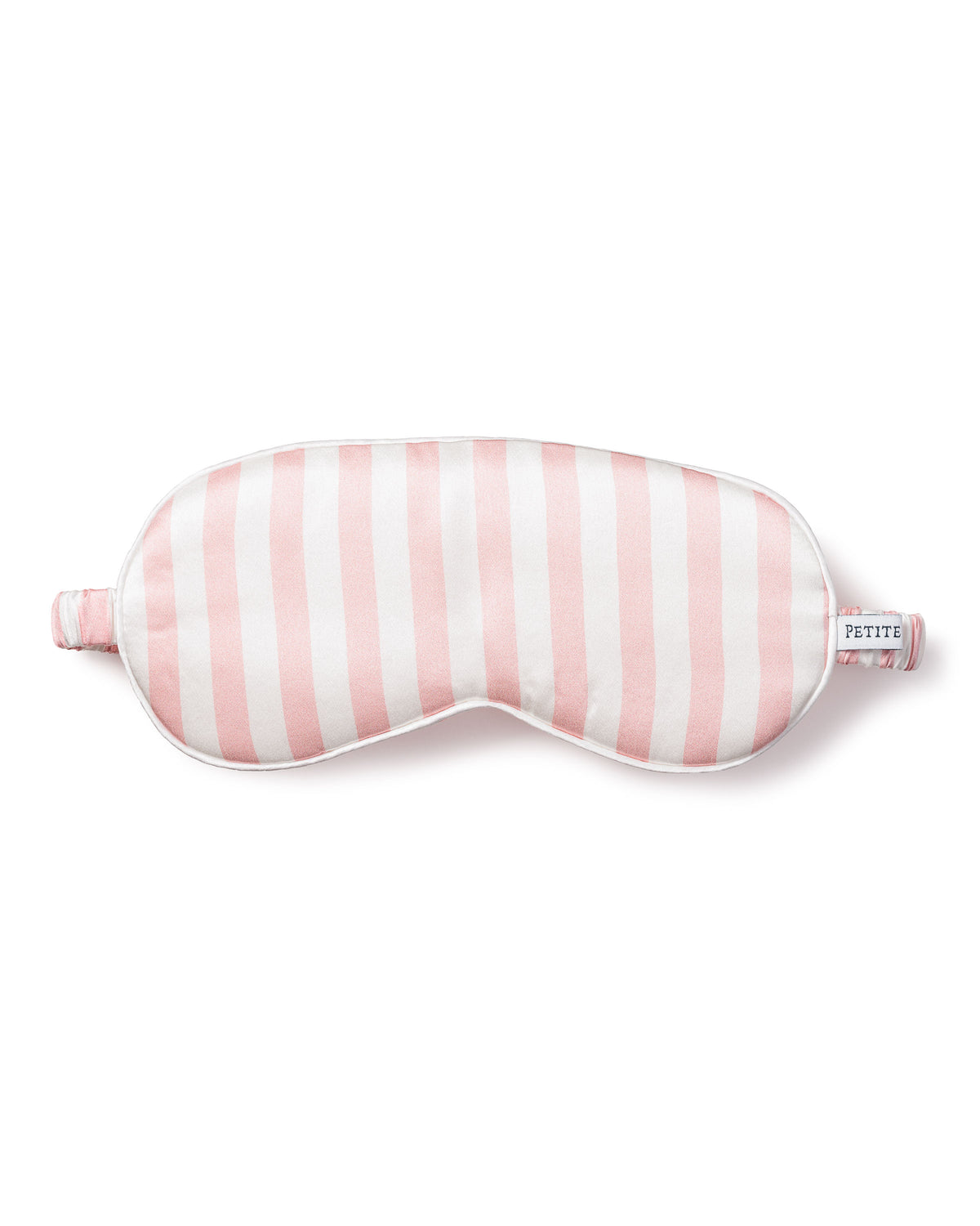Adult's Pink Stripe Silk Eye Mask | Petite Plume