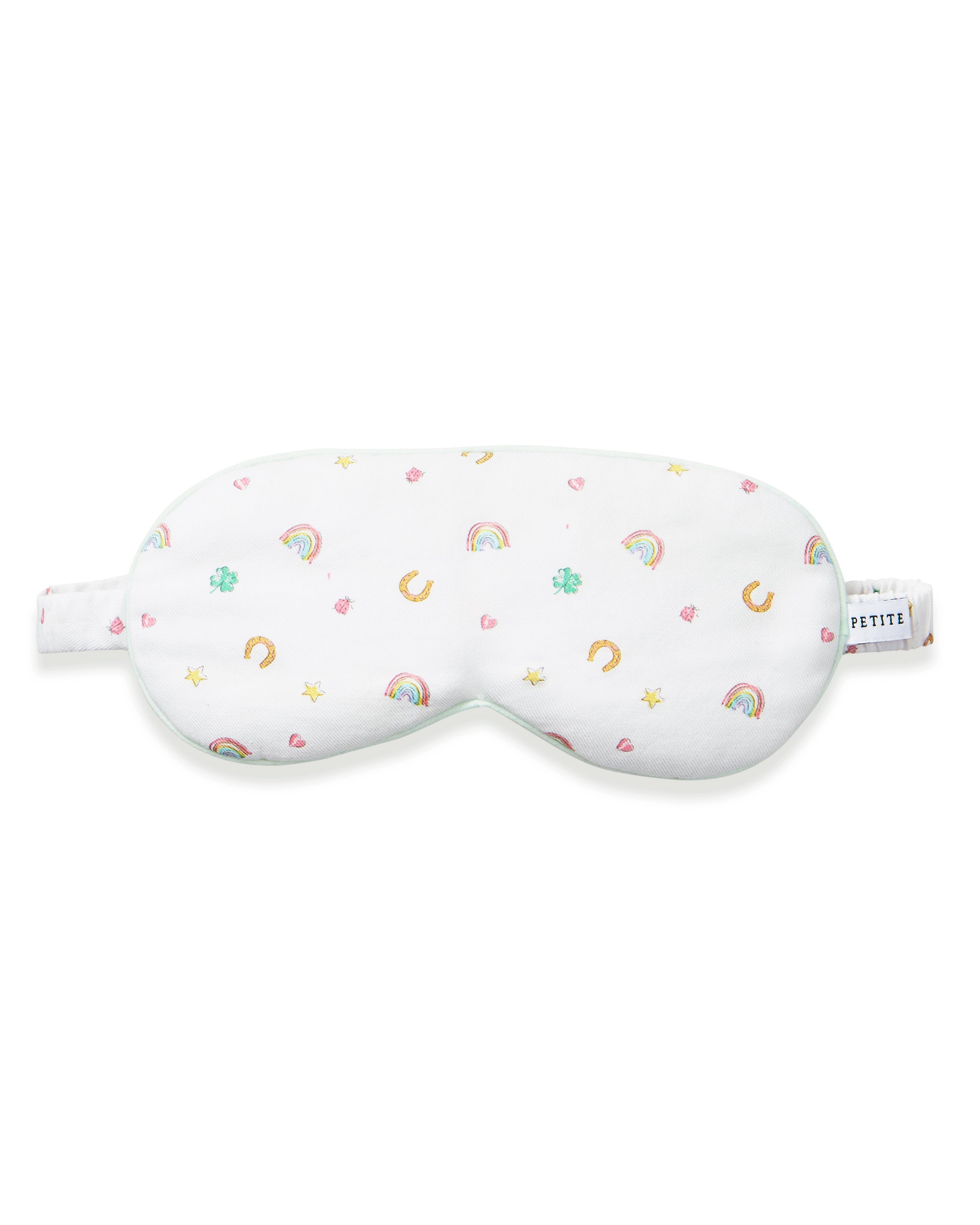 Adult's Twill Sleep Mask in Good Luck Charms