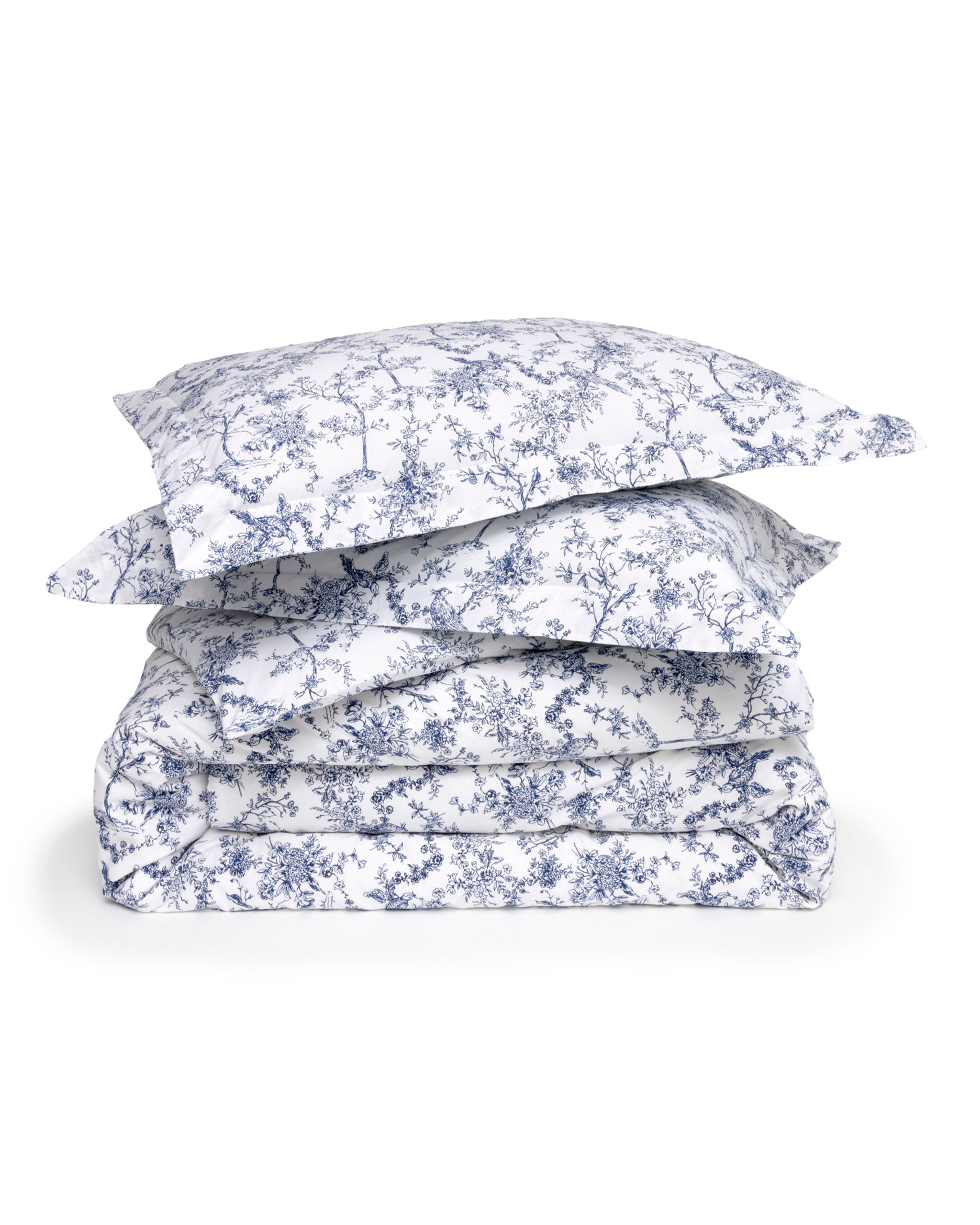 Luxe Premium Percale Duvet Set in Timeless Toile