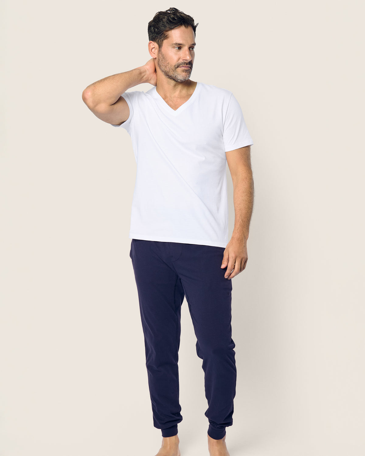 Men's Pima Pants in Navy | Petite Plume