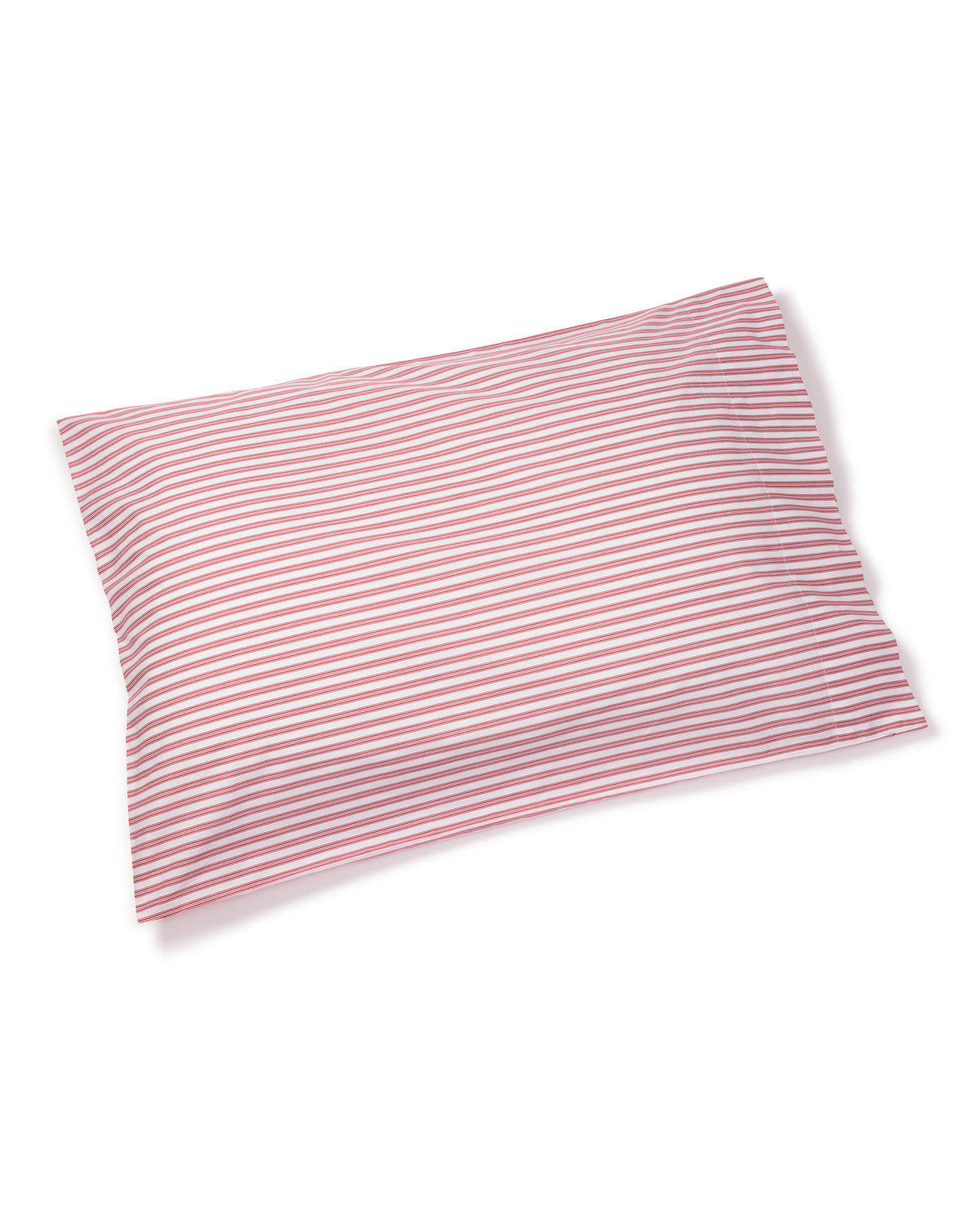 Luxe Premium Percale Bed Sheets in Antique Red Ticking
